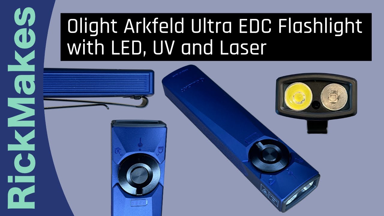 Olight Arkfeld Ultra EDC Flashlight with LED, UV and Laser - YouTube