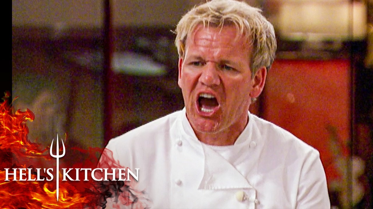 Raw Scallops & Garnish Give Chef Ramsay Headaches | Hell's Kitchen ...