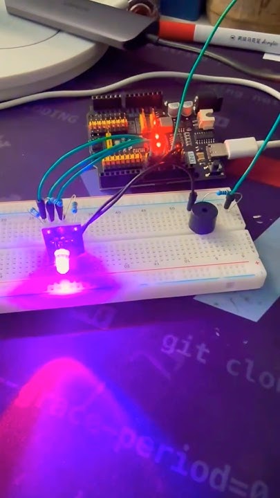 ARDUINO DIY project with RGB light & buzzer sound #arduinodiy #diy #shorts - YouTube