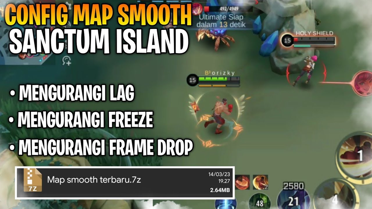 Config Map smooth Sanctum | Cara Atasi Lag dan Patah Patah ML | Config 60fps ML - YouTube