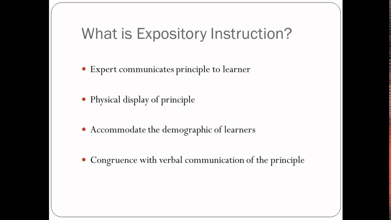 Expository Instruction - YouTube