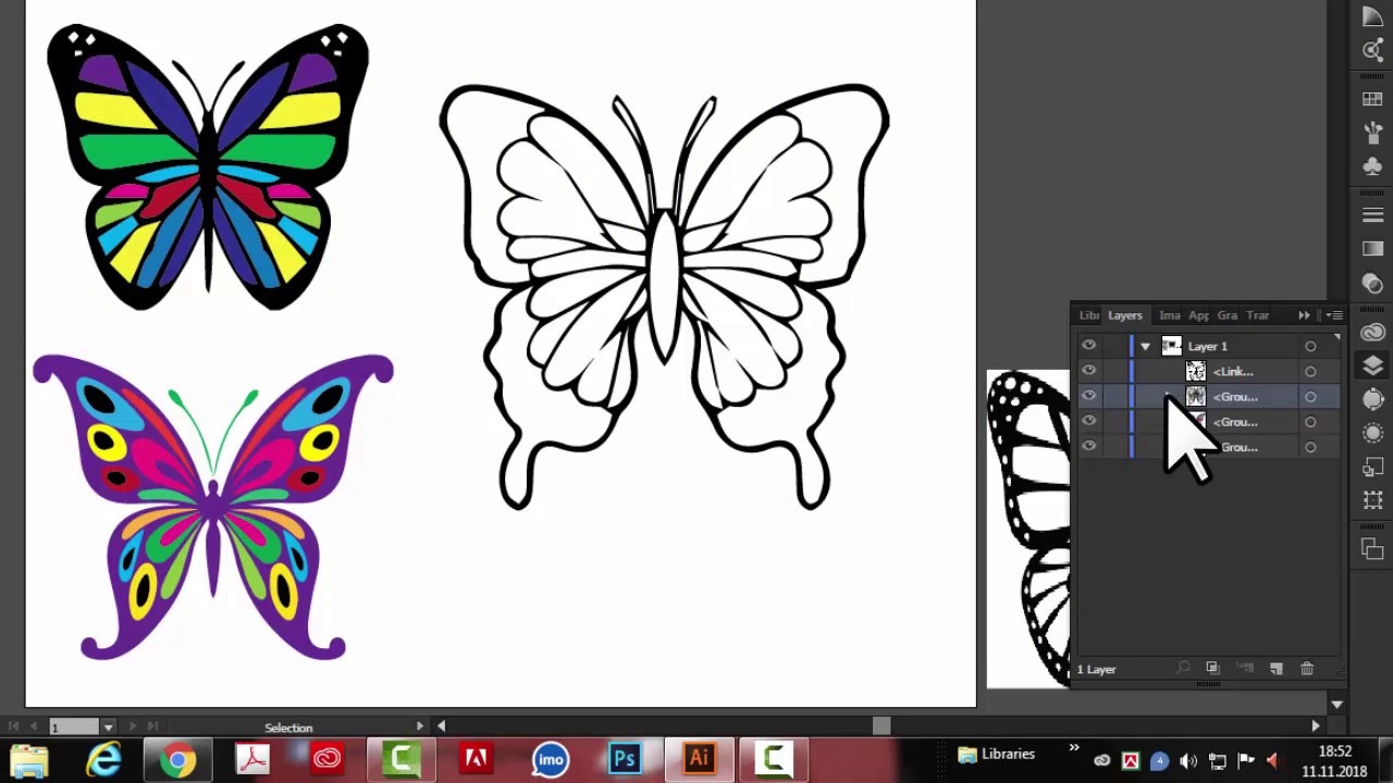 Illustrator tutorial। Live paint bucket।Live Paint Selection Tool ...