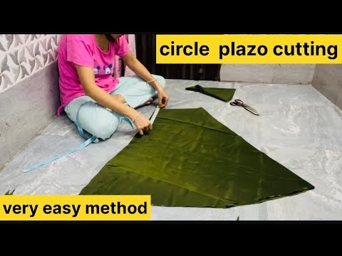 circular plazo cutting very easy method @Tanujakiduniya2727 - YouTube