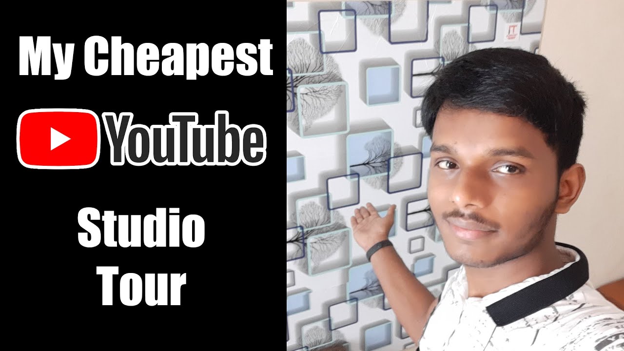 My YouTube Studio Tour | Best Cheap Setup for YouTube Studio under 2000 ...