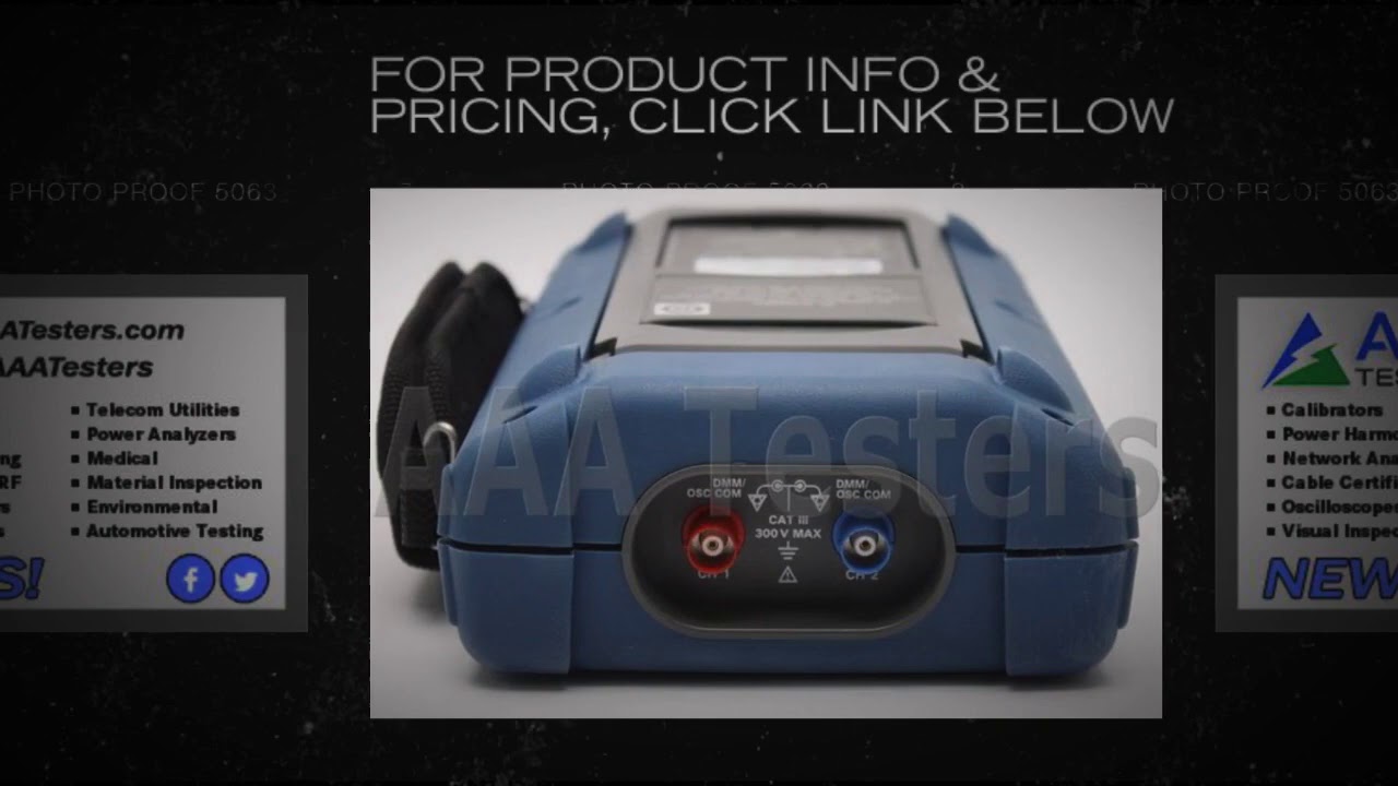 Agilent U1604A Handheld Oscilloscopes, 40 MHz - YouTube