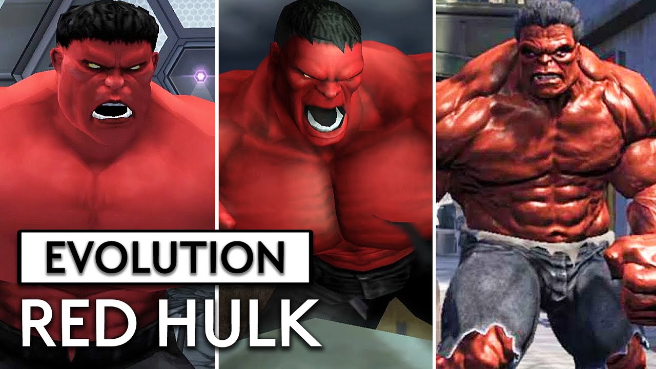 Evolution of RED HULK in Hulk Games! (Mods) - YouTube