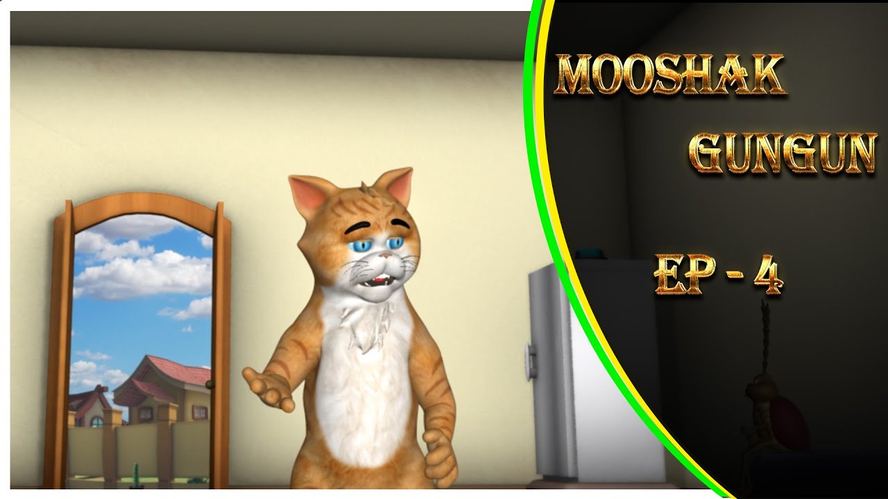 Mooshak Gungun | Ep -4 | Comedy Cartoon | 3D Cartoon for kids | Chiku ...
