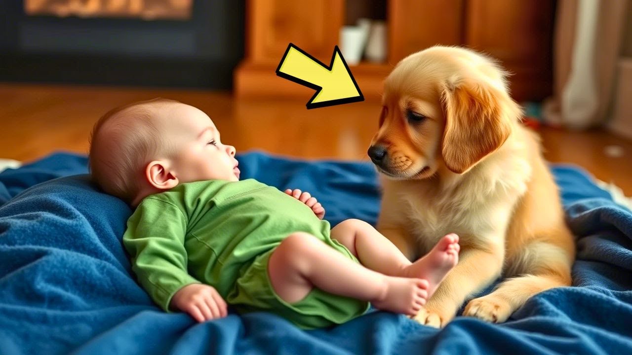 6-Month-Old Paralyzed Baby Asleep, What the Puppy Did Next Will Leave ...