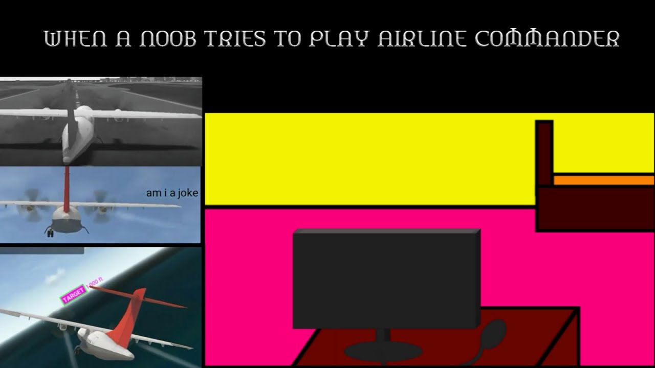 When a noob plays Airline commander || PedroPlus - YouTube