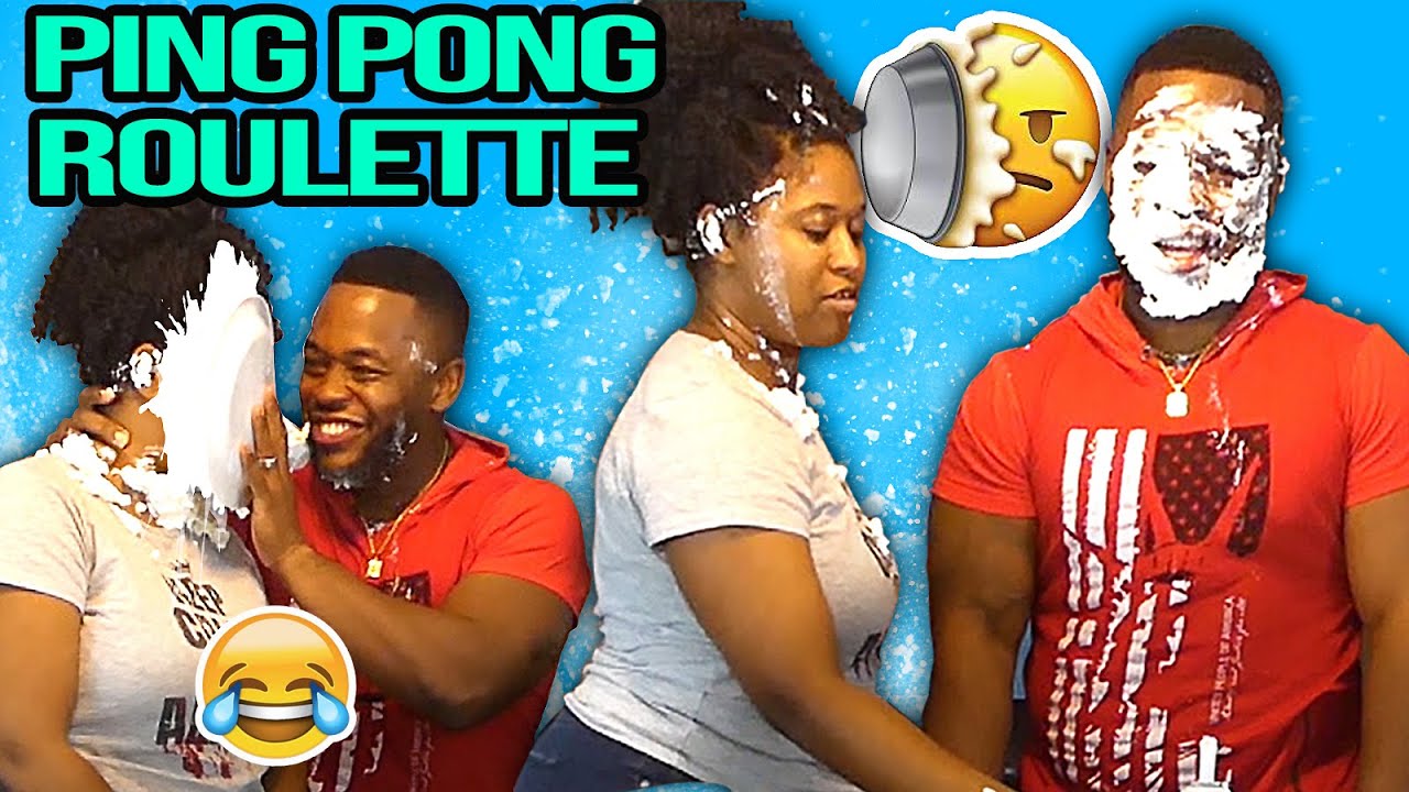 PING PONG ROLL ROULETTE | PIE IN THE FACE - YouTube