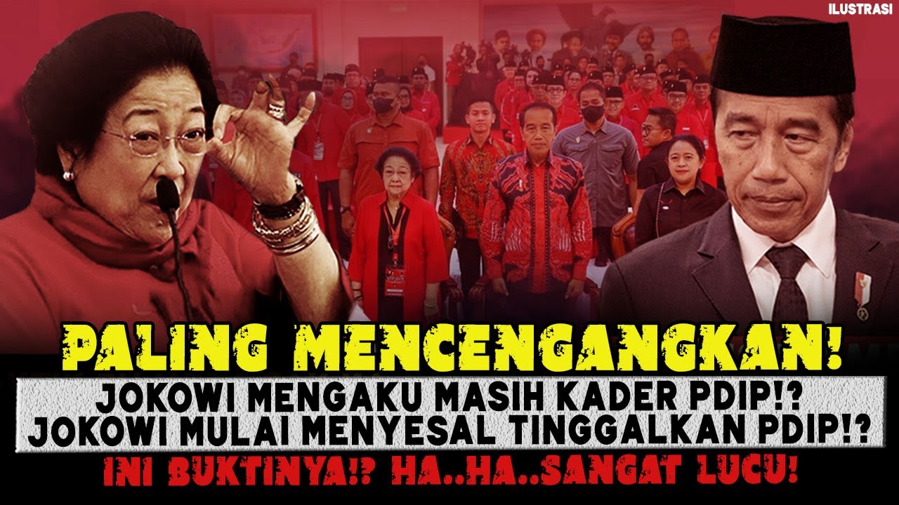 MENGEJUTKAN😱JOKOWI TERNYATA MASIH NGAKU KADER PDIP🔥 INI BUKTINYA HAHA ...