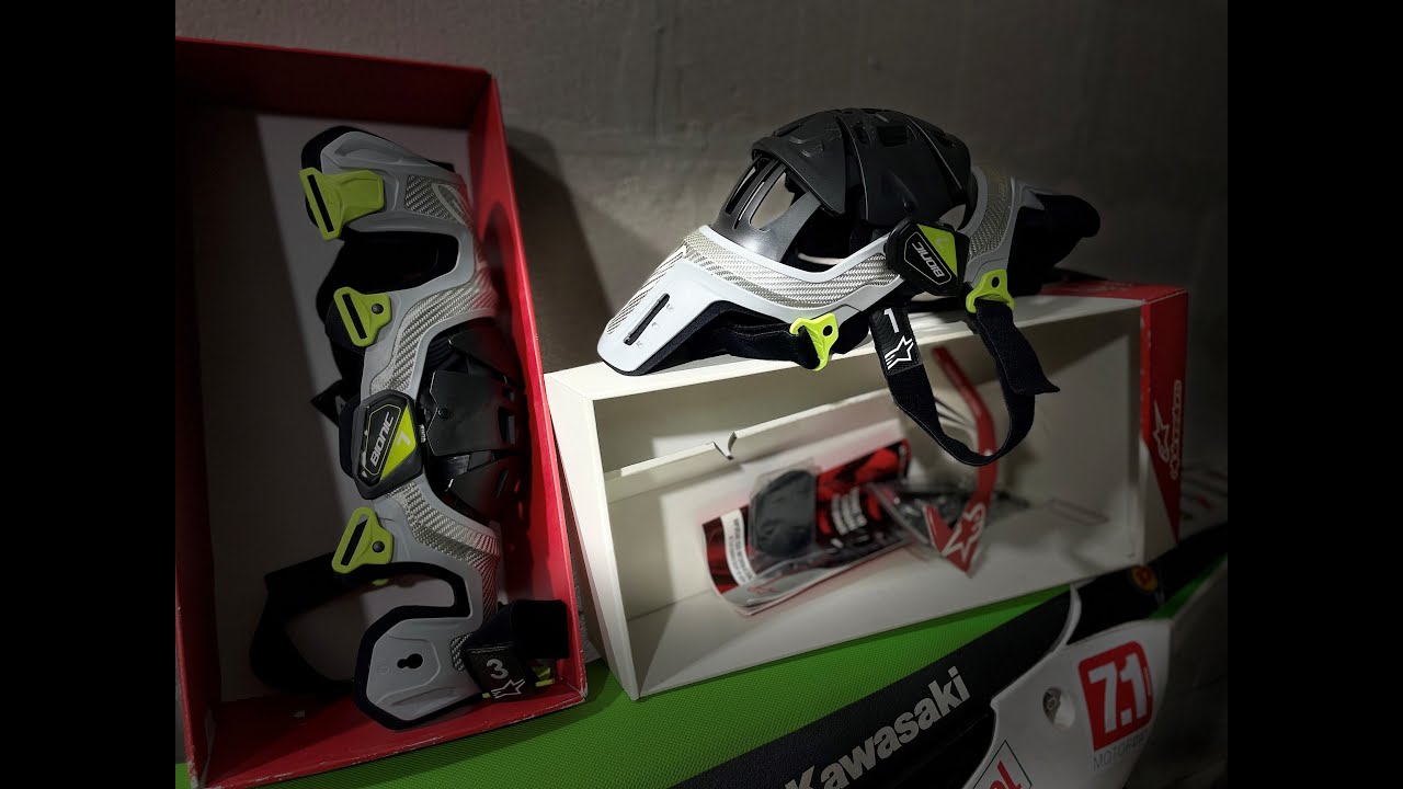 alpinestars bionic 7 knee brace - YouTube