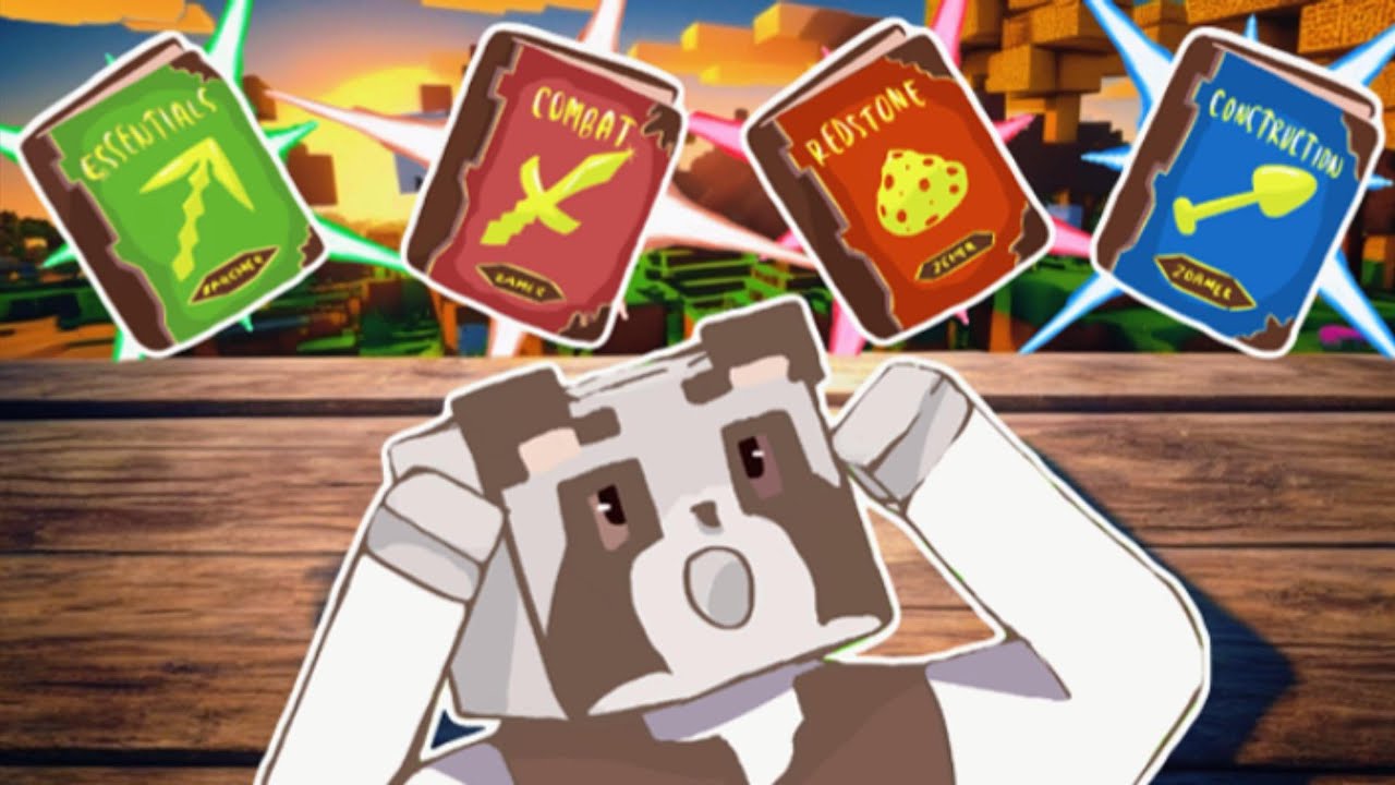 Beating Minecraft using the 4 OG handbooks! - YouTube