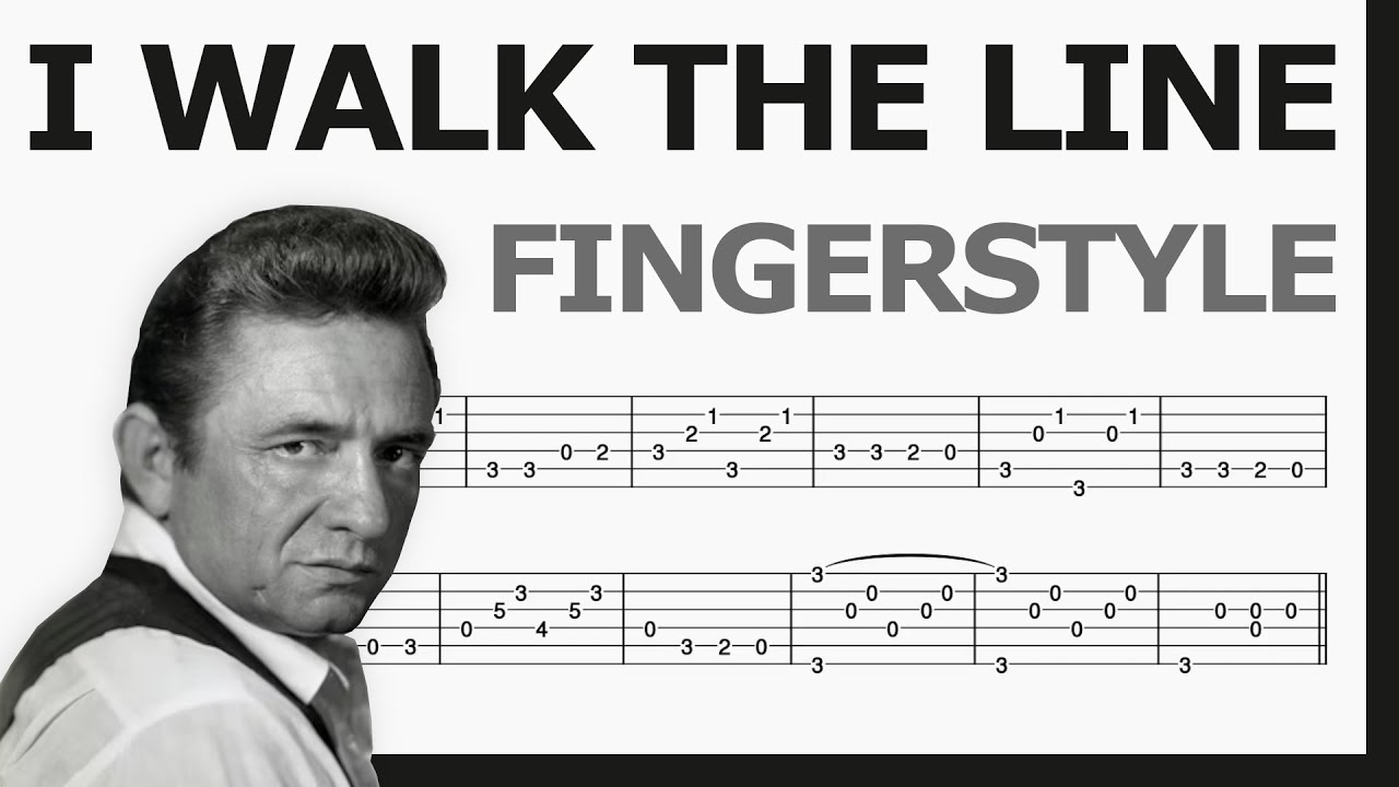 I Walk the Line - Johnny Cash | TAB Fingerstyle for Guitar - YouTube