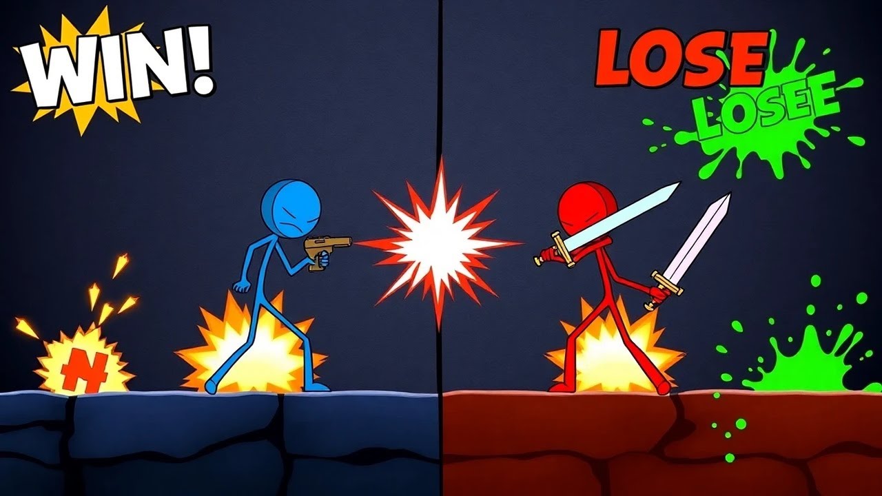 DUel TO THE DEATH in Supreme Stickman Mobile 2 Player Fights - YouTube