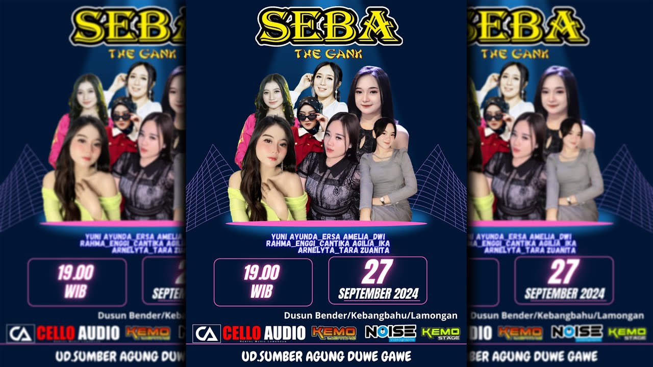 LIVE NEW SEBA THE GANK - KHITAN HAFIDZ RAFI RABBANI DSN. BENDER DS ...