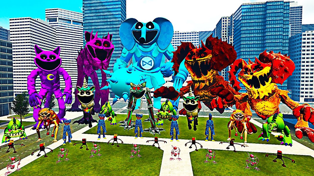 ALL POPPY PLAYTIME CHAPTERS 1-4 VS SPRUNKI ALL PHASES in Garry's Mod ...