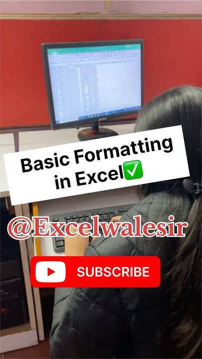 Basic Formatting in Excel #excelwalesir #exceltricks #computertips #training #ytshorts #tutorial ...