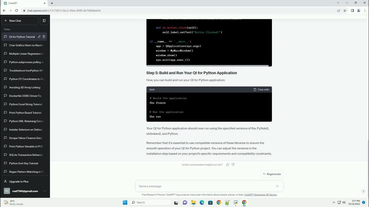 Which versions of fbs PySide2 shiboken2 and python do you use to distribute Qt for Python ...