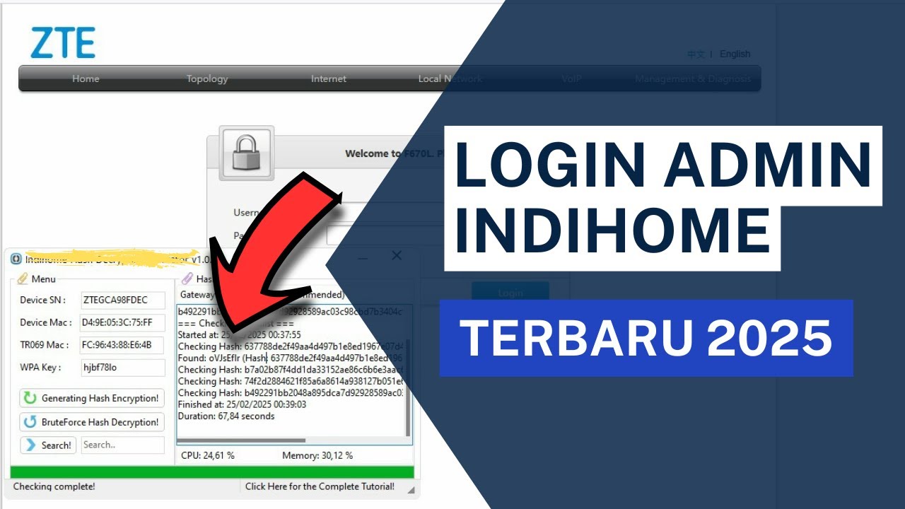Cara Login Admin IndiHome ZTE Terbaru 2025 - YouTube