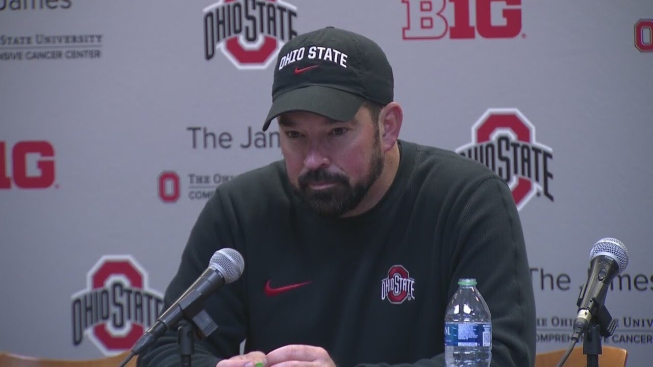 Ryan Day reacts to Buckeyes 30-24 loss to Michigan - YouTube