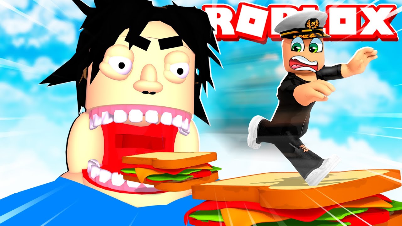 This SUPER FAT GUY tries to EAT ME in ROBLOX - YouTube
