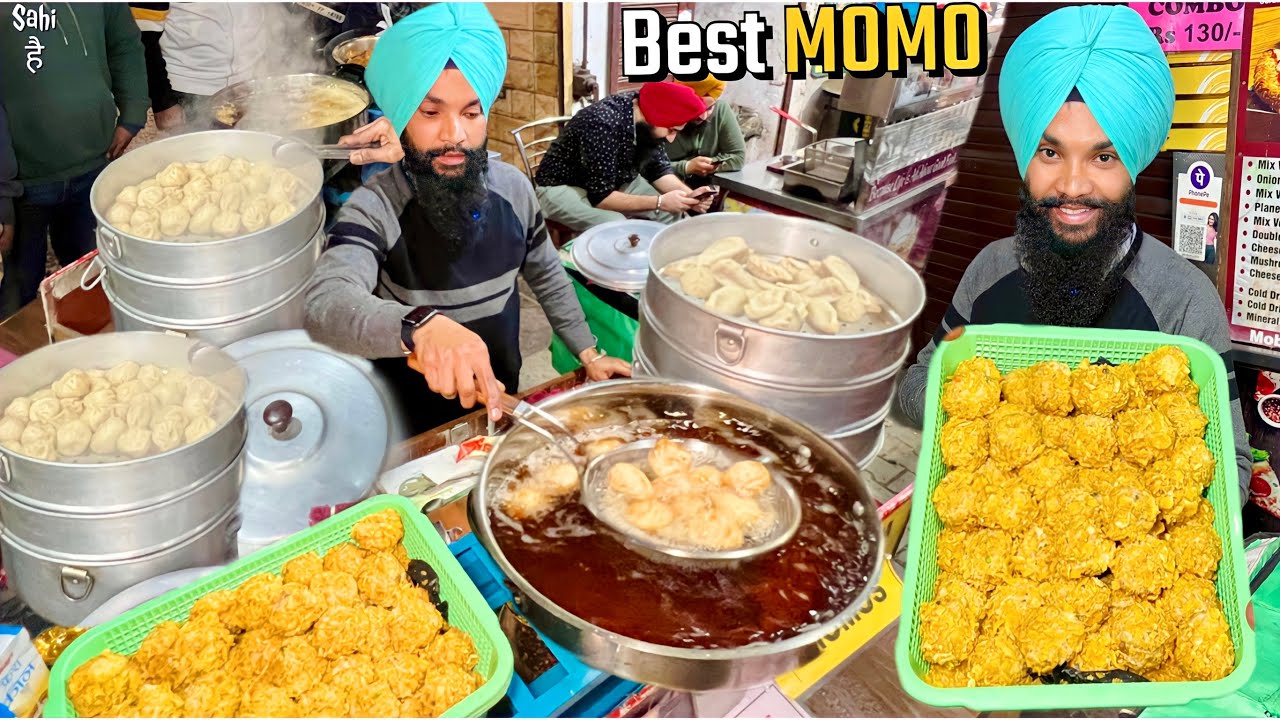 60/- Rs Singh Chacha ke Shudh DESI Momos | Punjabi Street Food India ...