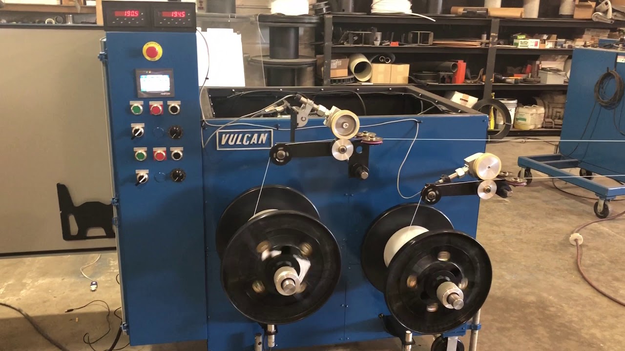 Plastic Extrusion Vulcan Machiney Corp Coiling 6 - YouTube