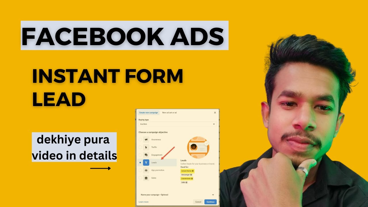 How to Create Instant form Lead [Facebook ads] - YouTube