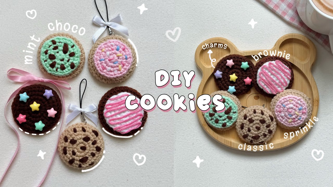 Crochet Cookies Tutorial | Absolute Beginner Friendly Pattern ♡ - YouTube