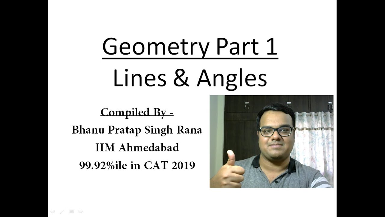 Geometry Part 1 - Lines and Angles - YouTube