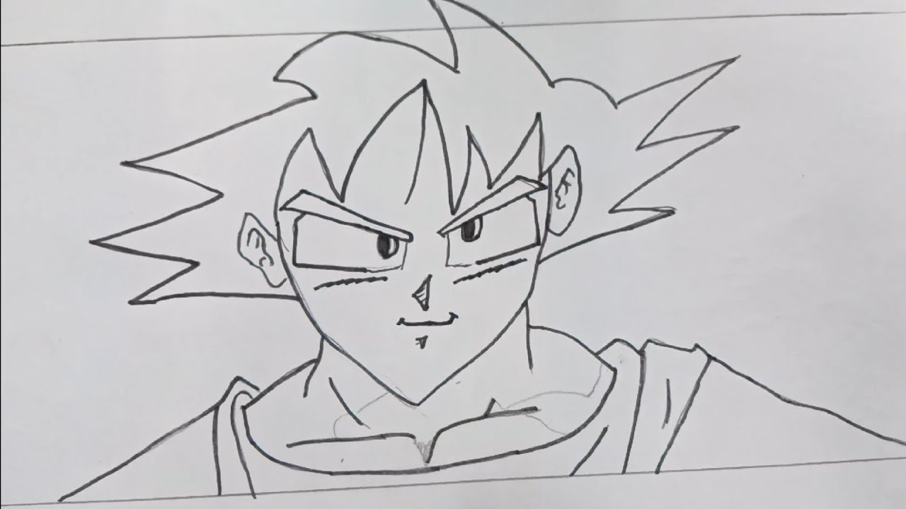 How to draw Goku | Goku drawing | Amjath art - YouTube