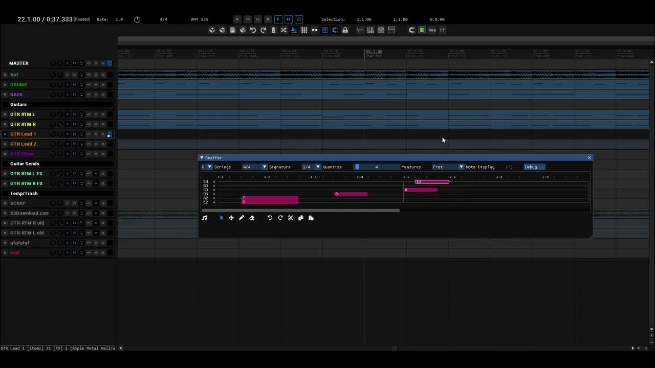 Reaffer. A Reaper reascript that mimics Ample Sound's riffer - YouTube