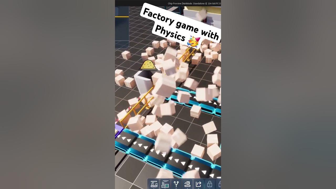 Factory game with physics 🥳 #gamedev #gaming #factorio #factory #automation #indiegame - YouTube