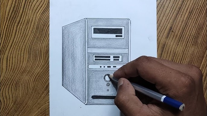 How To Draw A Computer System Unit