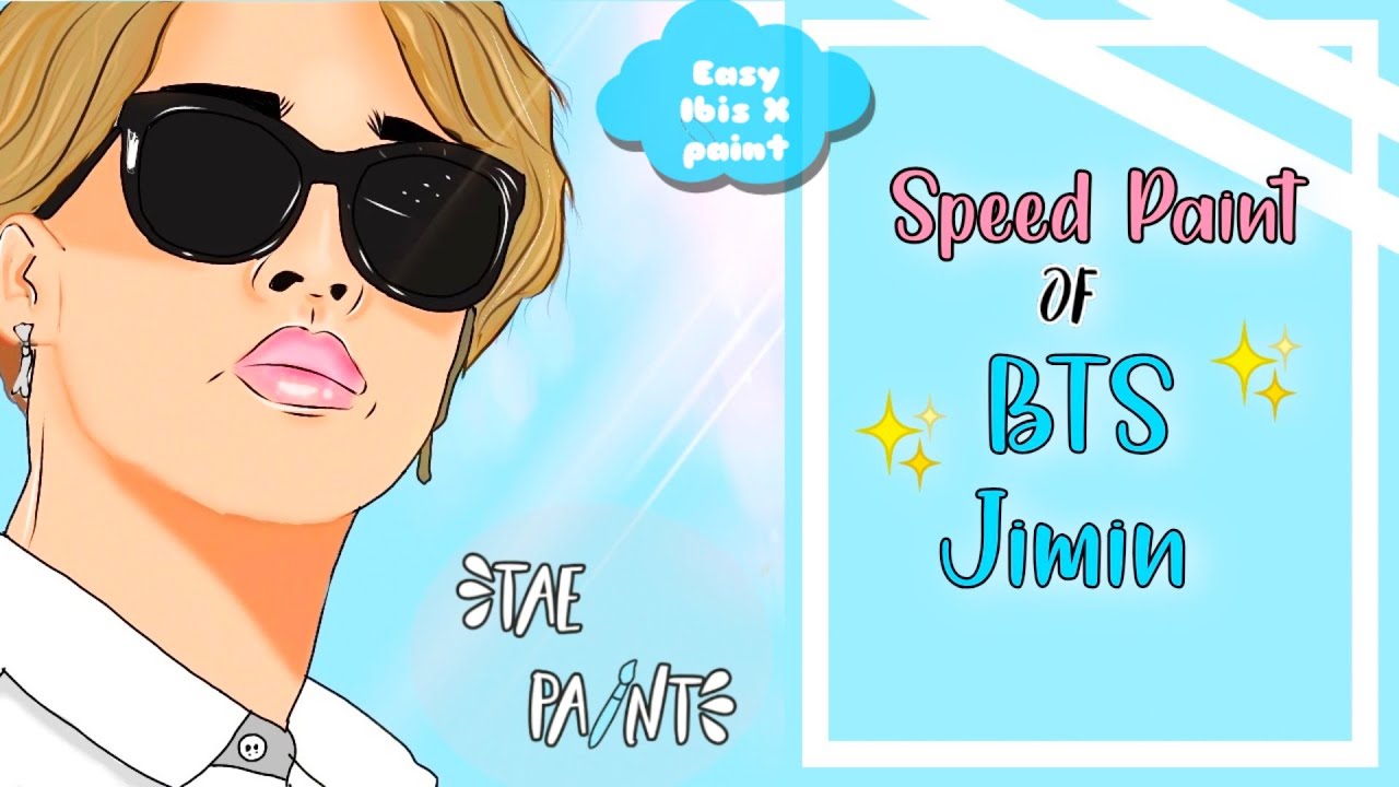BTS Jimin Speed paint | Ibis paint X | TAE paint - YouTube