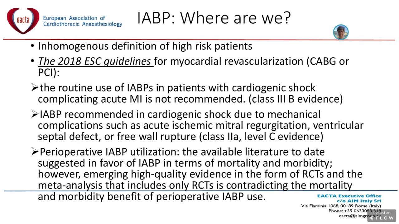 The use of IABP or inotropes for post-cardiotomy cardiogenic shock ...