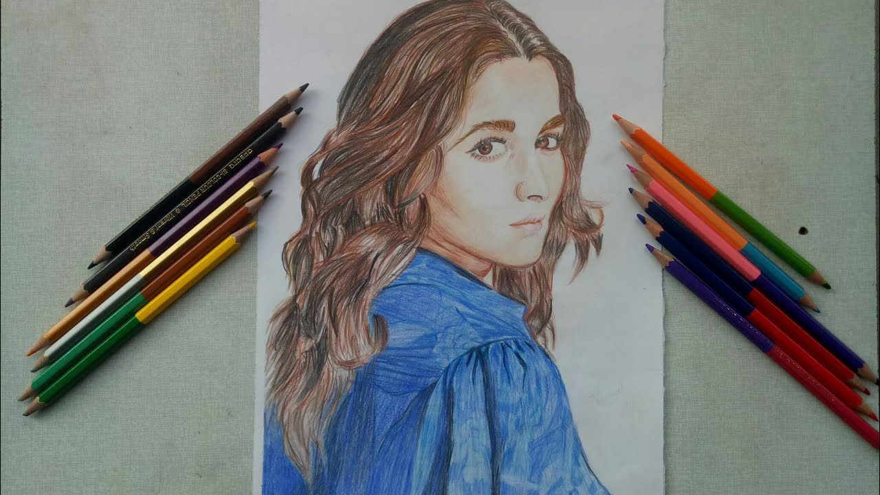 Alia Bhatt Drawing Step By Step || Part 2 || How To Draw Alia Bhatt ...