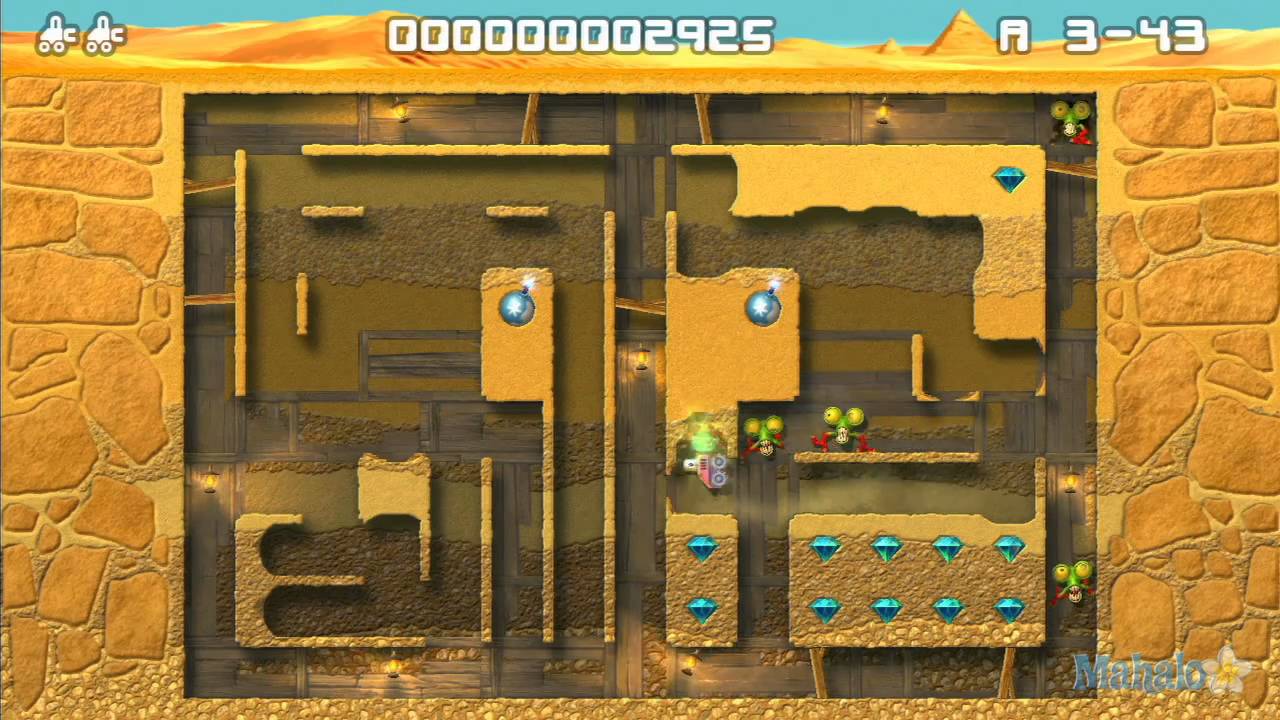 Digger HD Walkthrough - Arcade - Level 3-43 - YouTube