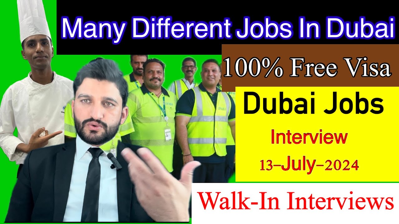 walk In interviews in Dubai | Job Interview Date 13th July | Three ...