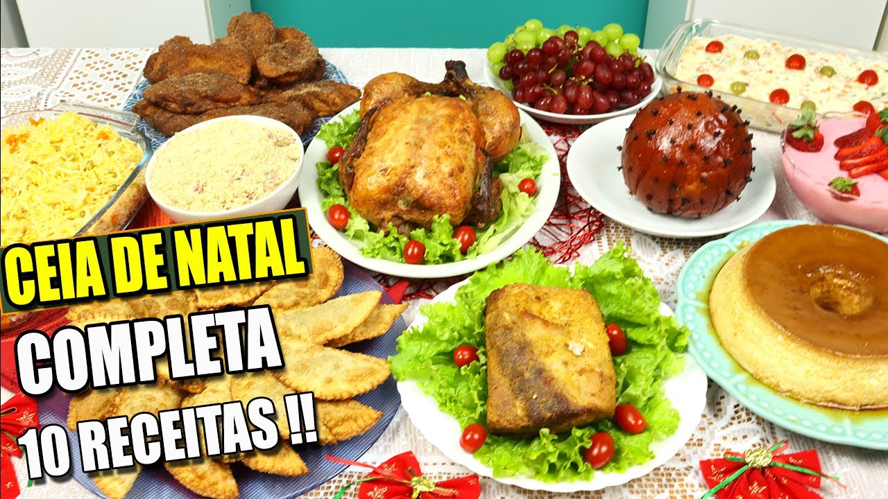 CEIA DE NATAL COMPLETA !! 10 RECEITAS DE NATAL + CUSTO TOTAL DELICIOSA ...