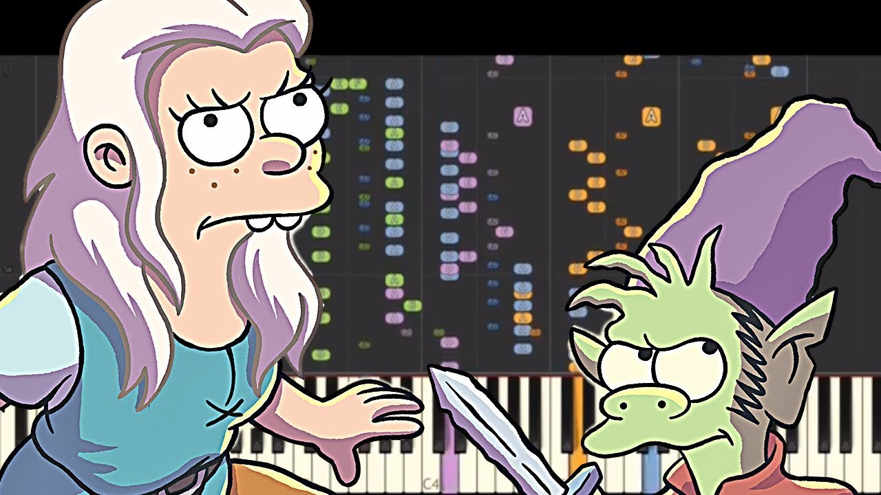 IMPOSSIBLE REMIX - Disenchantment Theme Song - Piano Cover - YouTube