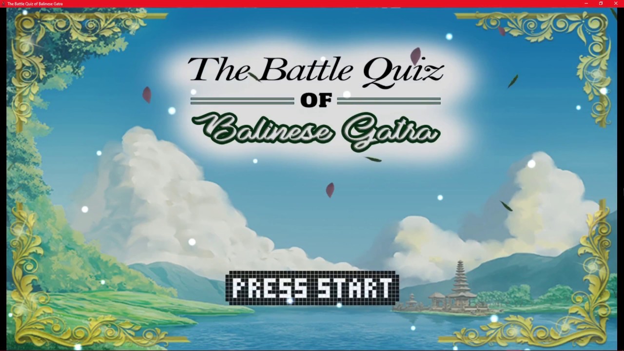 RPG MAKER - Demo RPG GAME "The Battle Quiz of Balinese Gatra" - YouTube