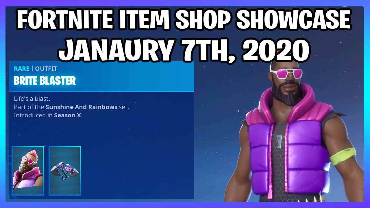 *NEW* BRITE BLASTER SKIN SET! (Fortnite Item Shop January 7th, 2020 ...