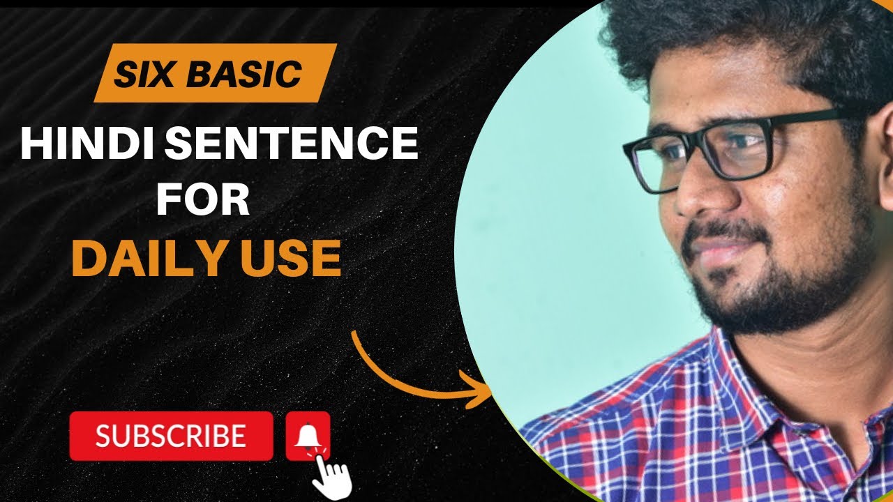 6 basic Hindi sentences for daily use - YouTube