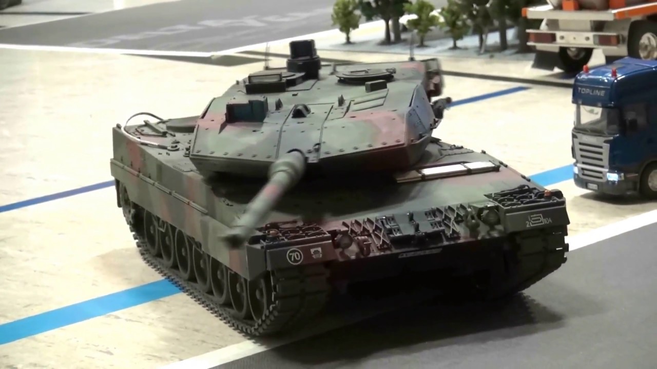 LEOPARD 2 A6 RADIOCONTROL MODEL RC tamia control - YouTube