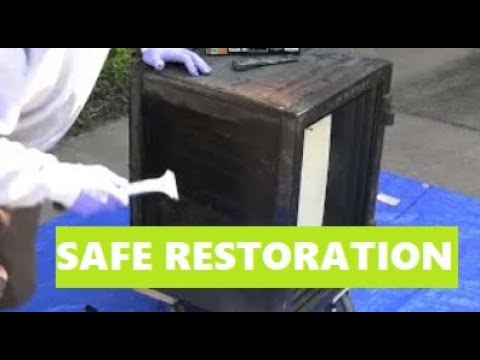 100 Year Old Safe Restoration Part 1 of 2 - YouTube