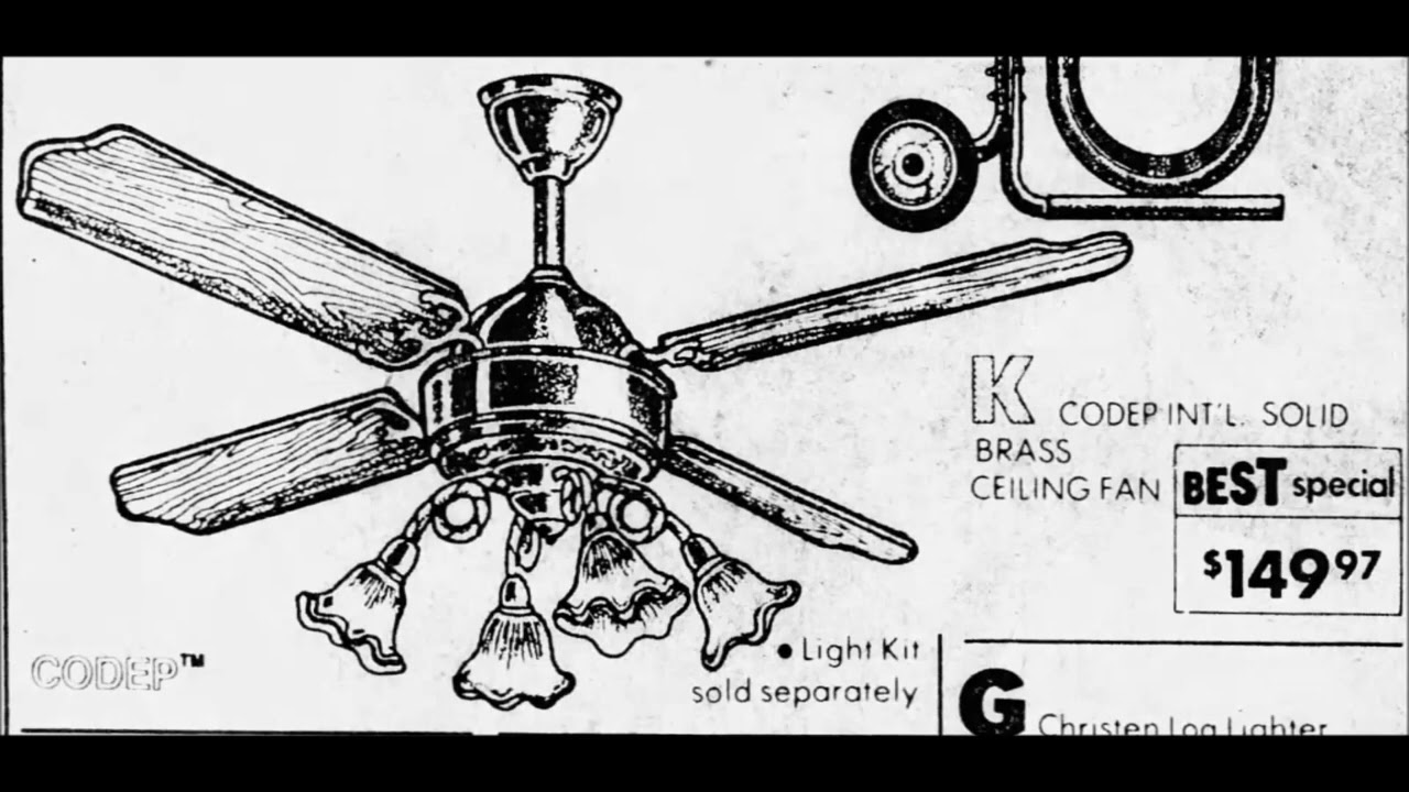Vintage Ceiling Fan Catalog Pages & Advertisements Slideshow #11 WITH ...