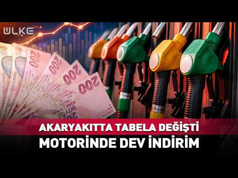 Akaryakıtta Tabela Değişti! Motorinde Dev İndirim...