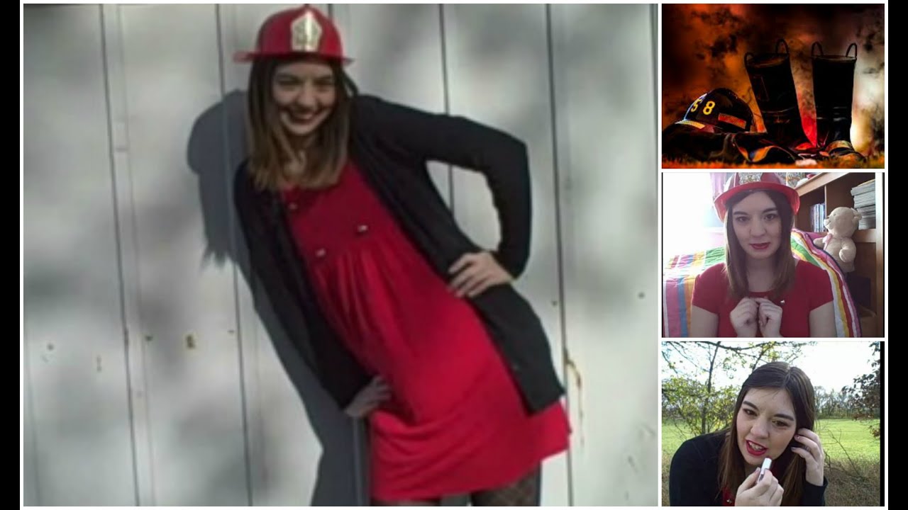 Firefighter Halloween Makeup and Costume! - YouTube